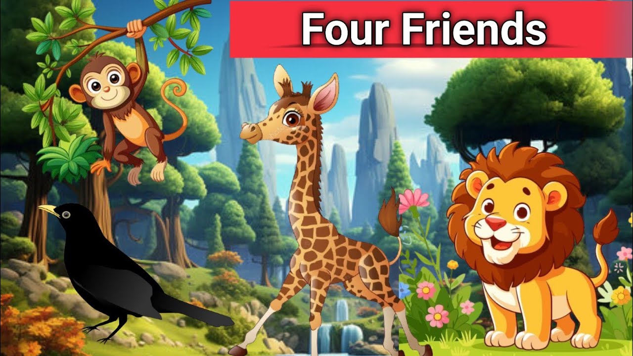 Four Friends || English Stories For Learning English With Subtitles ...