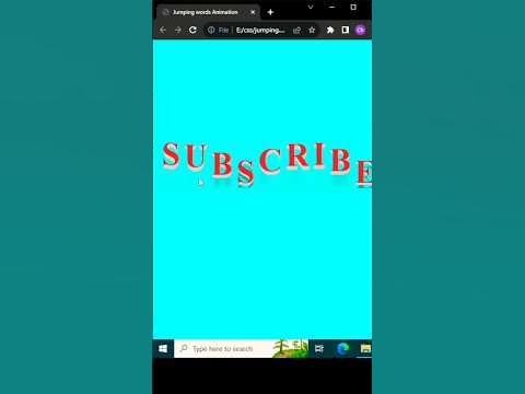Jumping animation | #programming #shorts #coding shorts #css animation - YouTube
