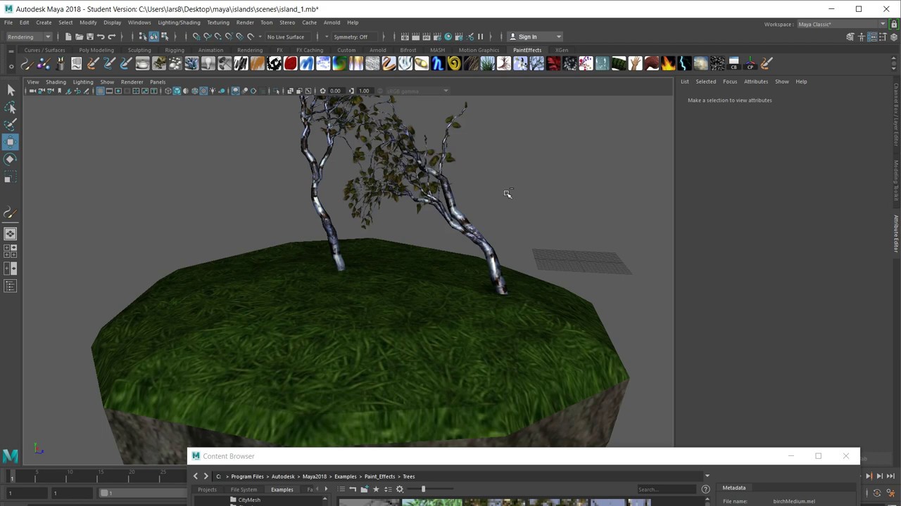 Maya 2018 Paint Effects - YouTube