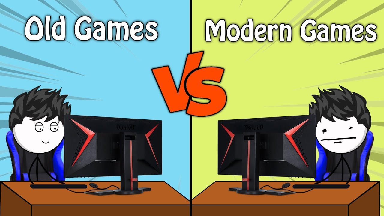 Old Games VS Modern Games YouTube old-games-vs-modern-games-youtube