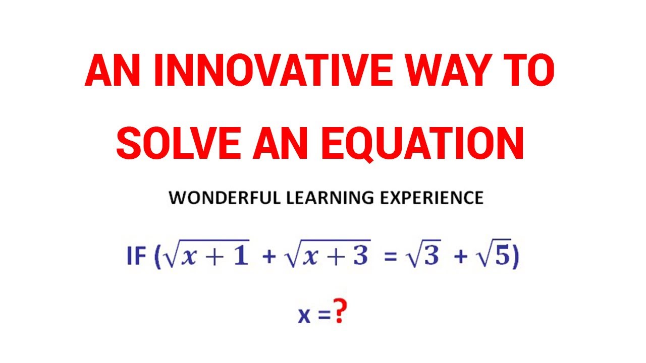 Solve For X Conjugate Surds Equation Solve For YouTube Solve For X Conjugate Surds Equation Solve For YouTube