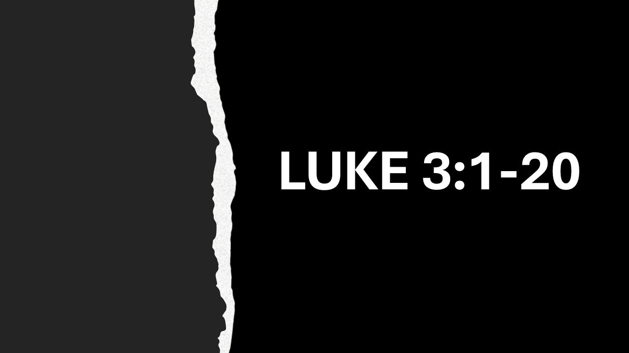 240519 Bruce Clacher Luke 3, 1 20 - YouTube