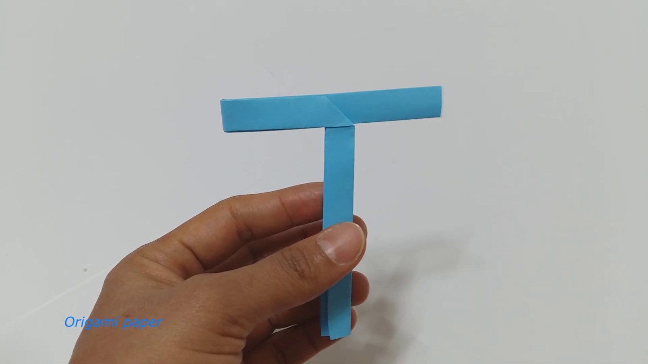 Origami Paper Letter T - Fold Paper Consonant T - Project for Kids ...