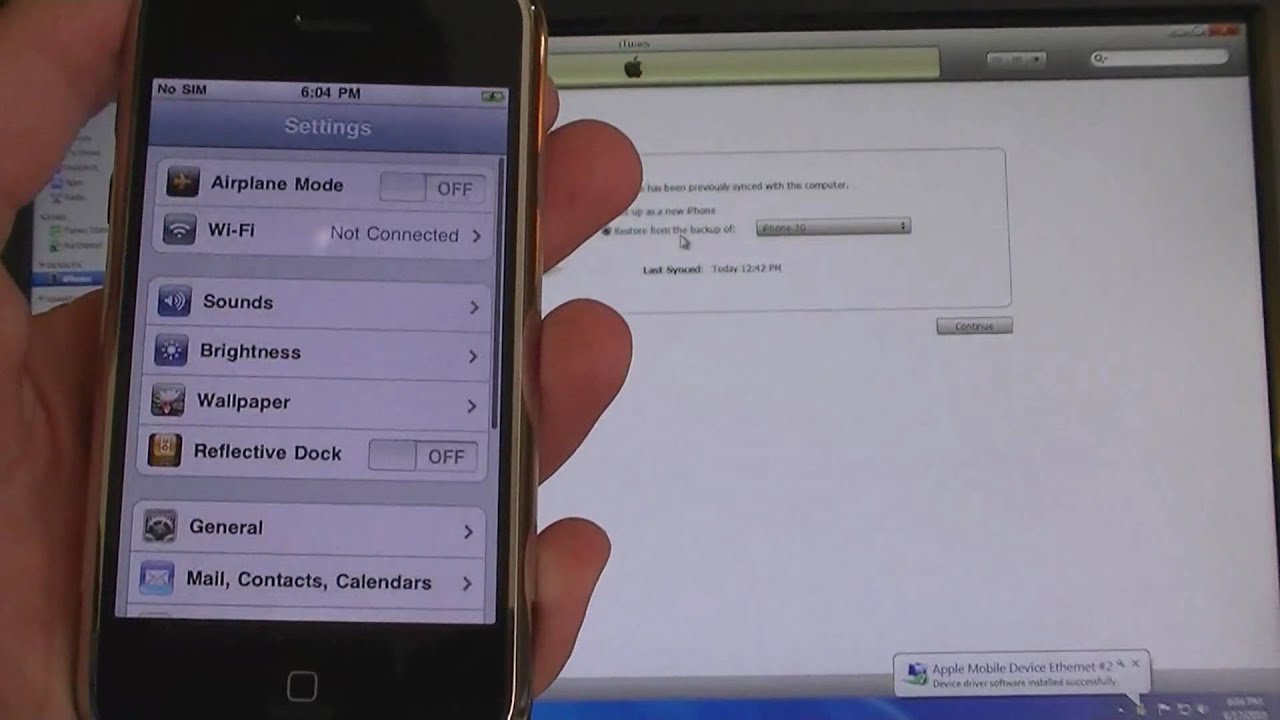 How To Install iOS4 on iPhone 2G (1st Gen) - 3.1.3 Mod - YouTube