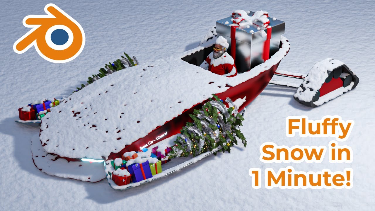 HOW TO ADD SNOW IN BLENDER 3.0!? EASIEST WAY! - YouTube