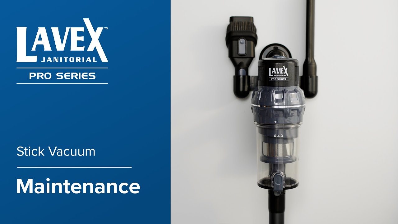 Lavex Janitorial Pro Series Stick Vacuum Maintenance - YouTube