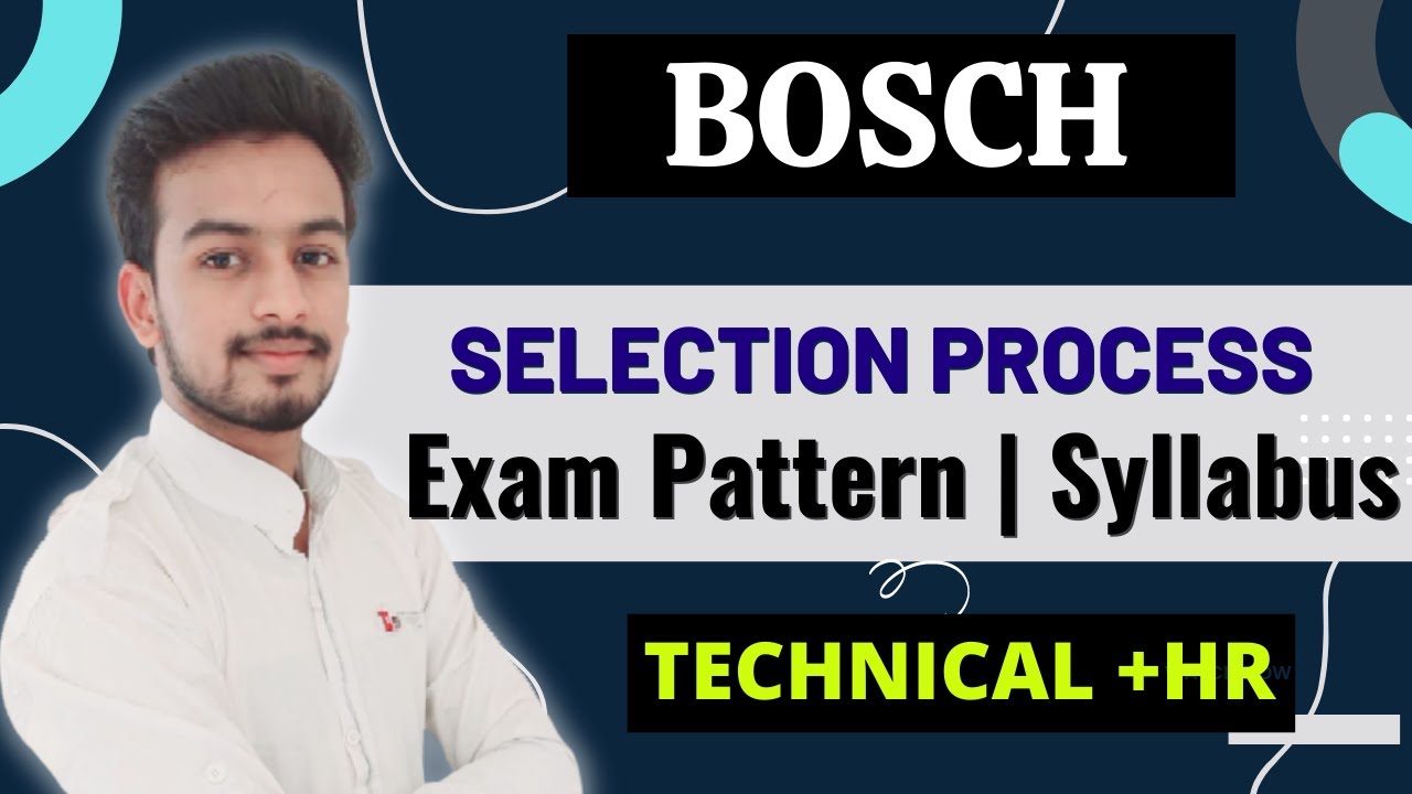 Bosch Exam Pattern | Syllabus | Selection Process | Online Test ...