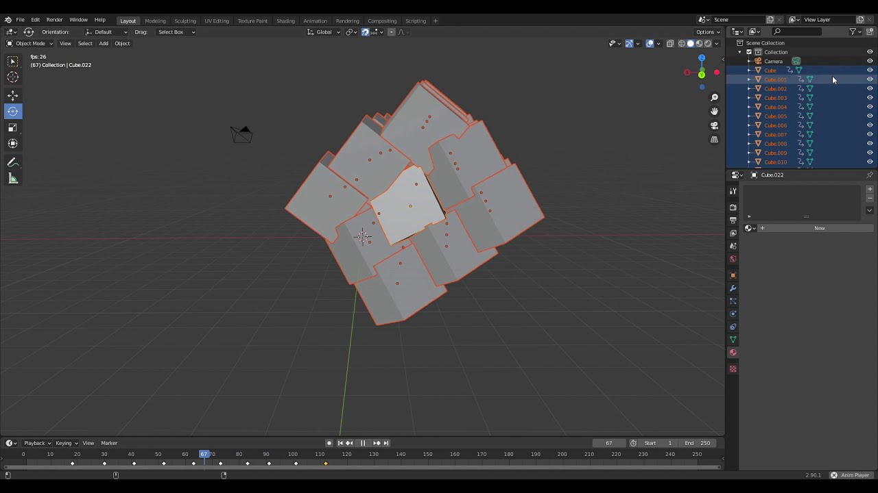 blender rubix cube - YouTube