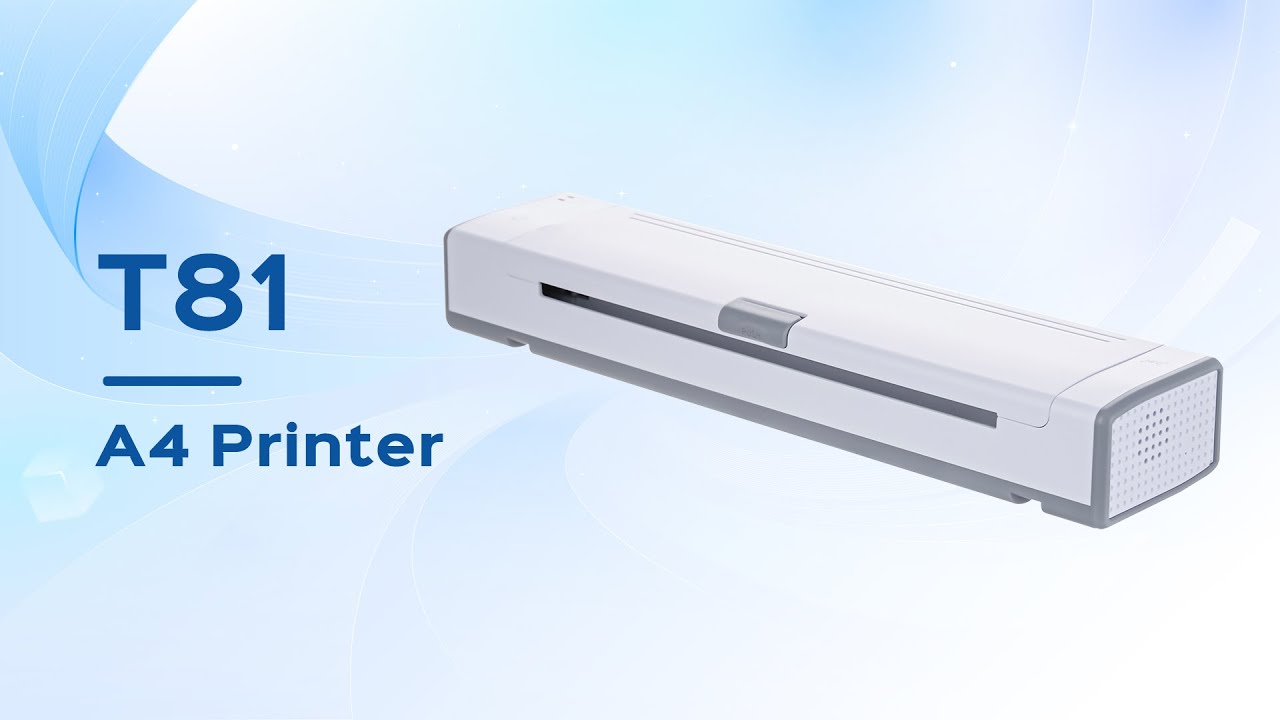 Xprinter T81, a latest and smart portable A4 thermal printer - YouTube