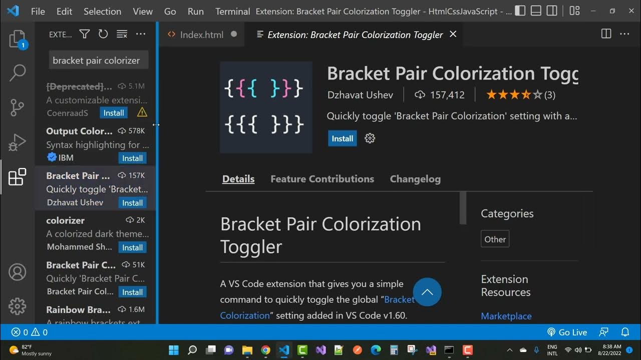 Visual Studio Code Tutorial For Beginners 5: Top Extension Visual ...