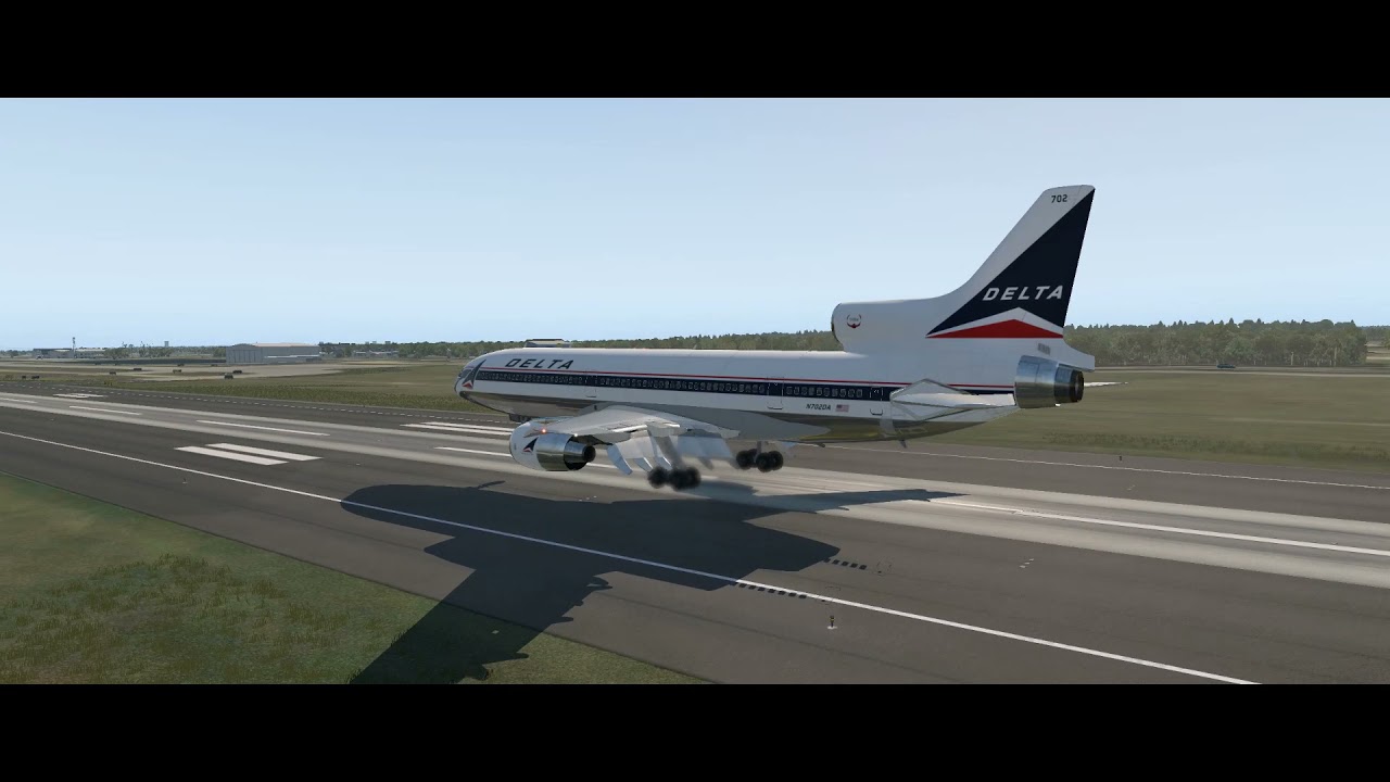 XP11 L1011 Landing KDAB - YouTube