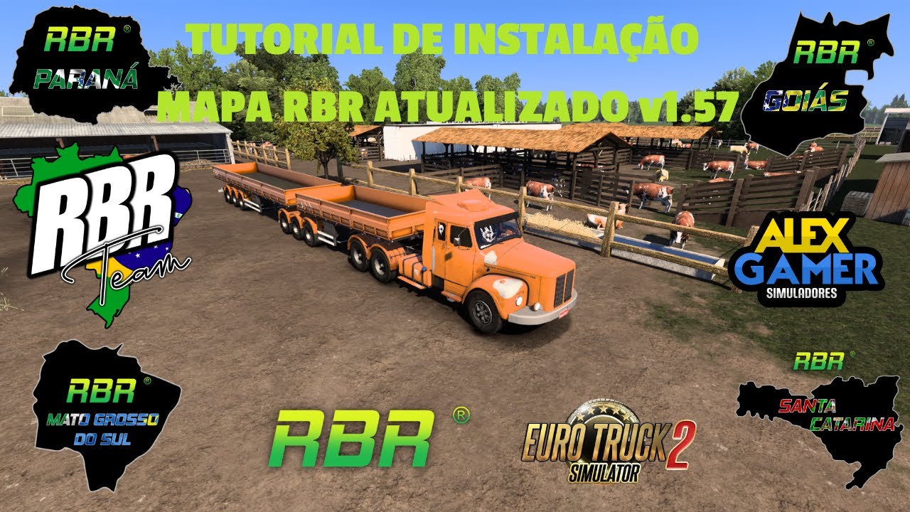 Como Instalar o MAPA RBR Atualizado 1.57 no ETS2 – Tutorial Completo ...