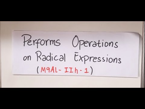 Addition and Subtraction on Radical Expressions - YouTube
