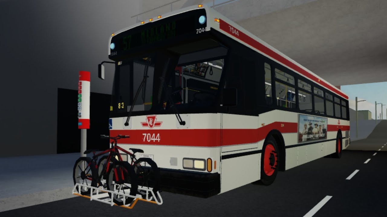TTC | 1996 Orion V [Ex-CNG] 7044 Route 57 Midland to Kennedy Station ...