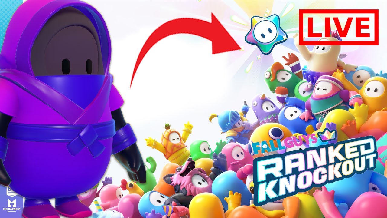 FALL GUYS RANKED!!! GRINDING TO SUPERSTAR RANK!!! - YouTube