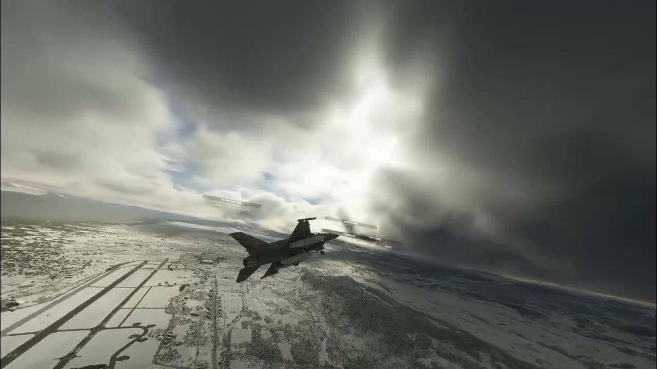 Flight Simulator F16 Landing to Tanagra Airport - YouTube