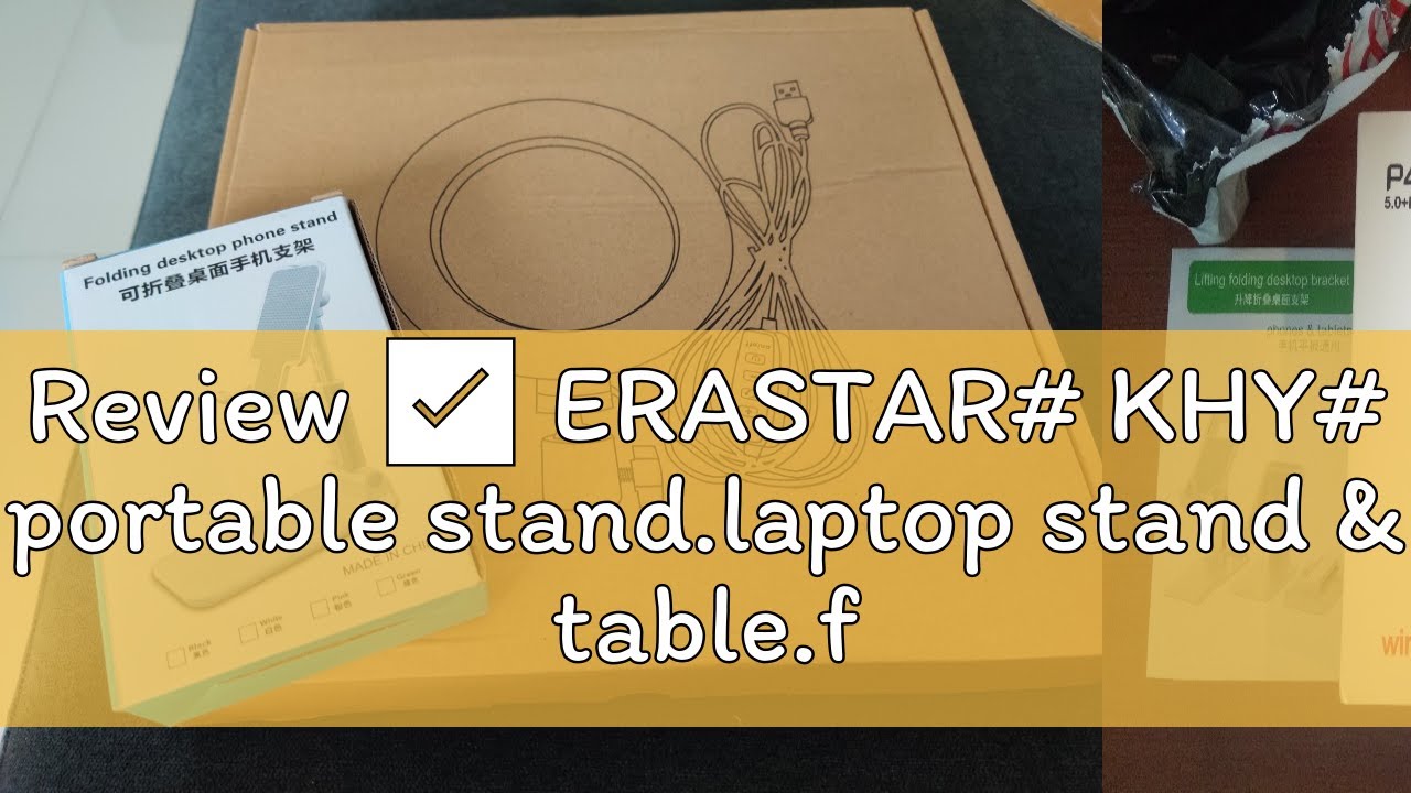 Review ERASTAR# KHY# portable stand.laptop stand & table.foldable table ...