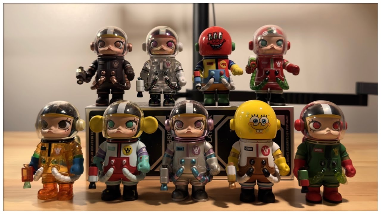 Unboxing The Full Set of Space Molly 100%! Pop Mart Unboxing! - YouTube