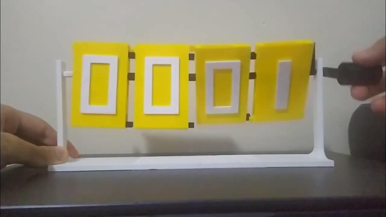 3d printed Mechanical Binary Counter - YouTube