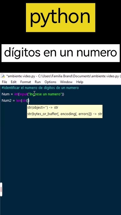 identificar número de dígitos de un numero-GL Dev #python #development #pythontutorial # ...