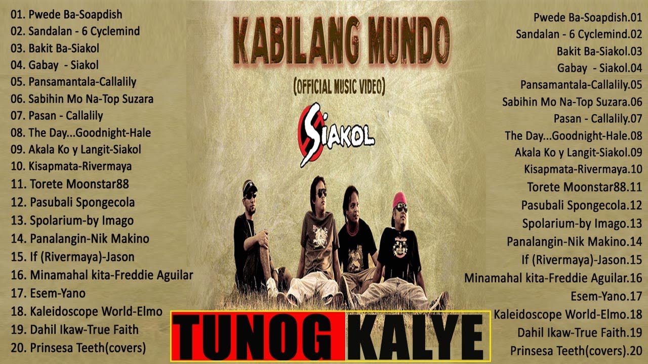 Tunog Kalye Songs 90s | Opm Bands 90s 💕 Hale, Mayonnaise, Siakol ...