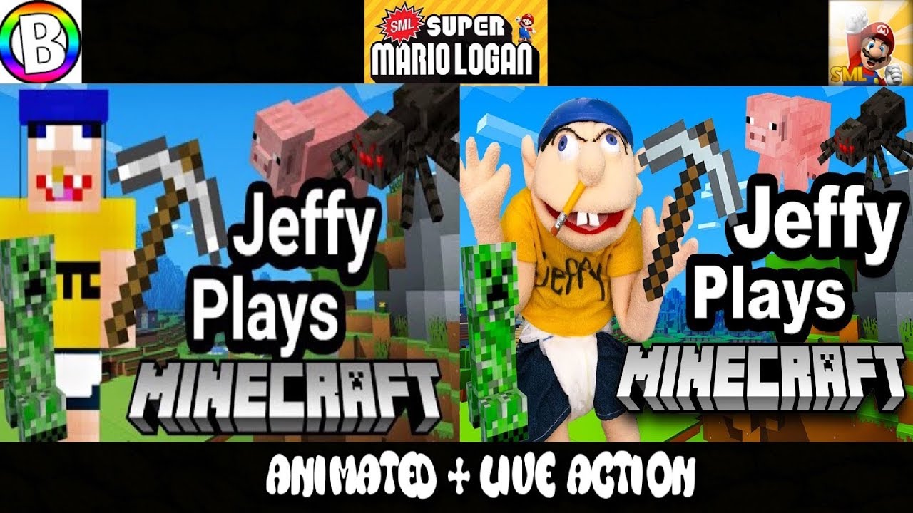 SML Movie: Jeffy Plays Minecraft! Animated + Live Action - YouTube