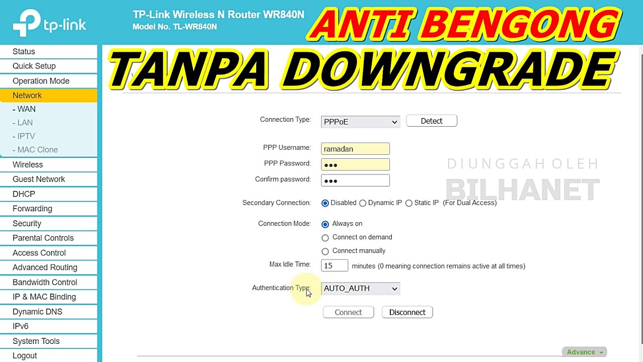 Cara Mengatasi PPPoE Bengong di Router TP-Link WR840N Tanpa Downgrade - YouTube