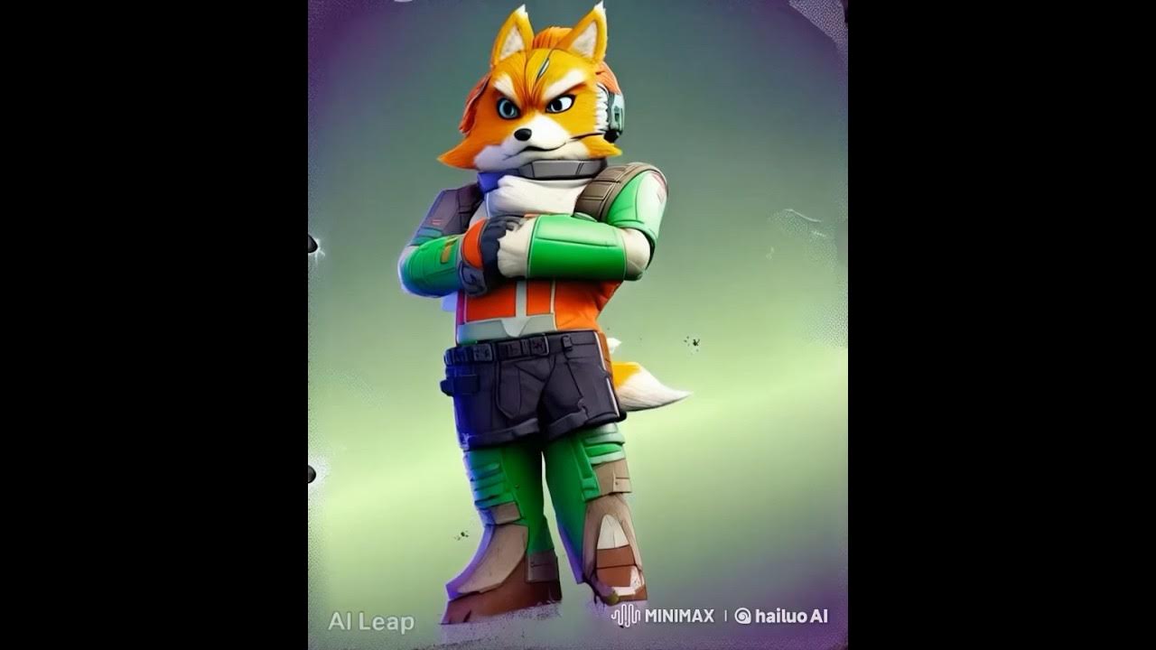 My Drawing Brought To Life With A-I (Fox Mccloud From StarFox) - YouTube