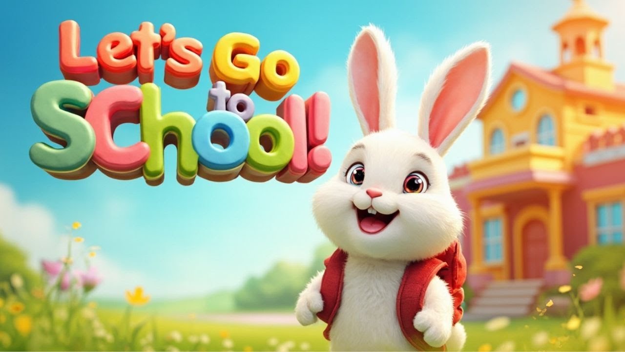 Let’s Go to School, Bunny! 🎒 | Spelling Fun & School Story for Kids ...