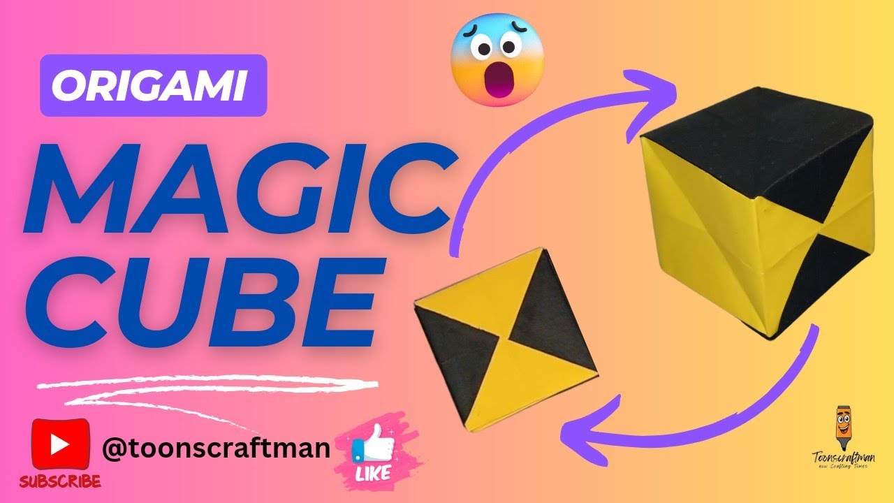 ORIGAMI MAGIC CUBE - How to make an Origami Magic Cube (Movable) - YouTube