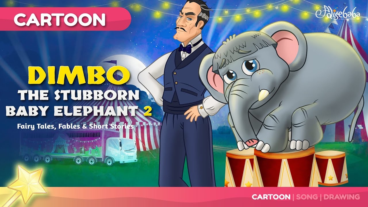 Dimbo The Stubborn Baby Elephant 2 Bedtime Stories for Kids in English ...