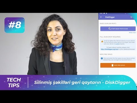 Silinmiş şəkilləri geri qaytarın - DiskDigger | Tech-Tips #8