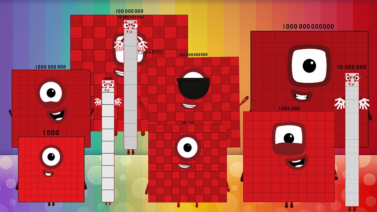 Numberblocks Band From (1000 -1 Million - 1 Trillion) Numberblocks ...
