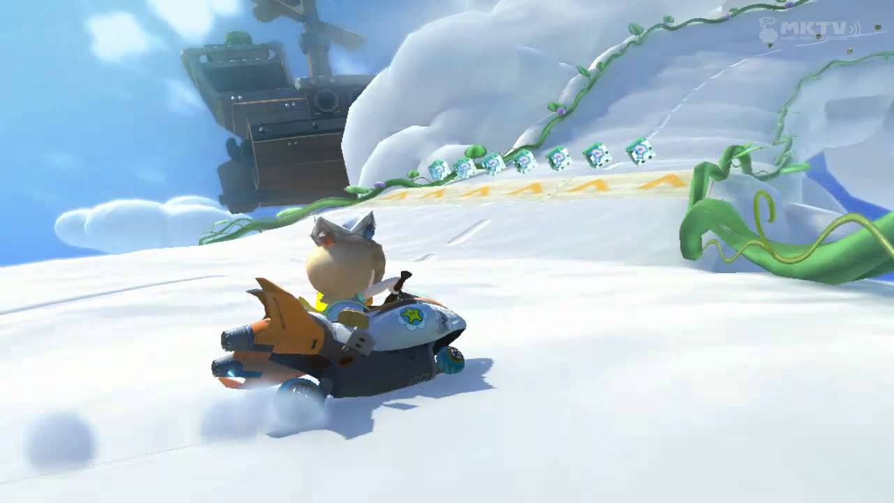 Wii U - Mario Kart 8 - Cloudtop Cruise - YouTube