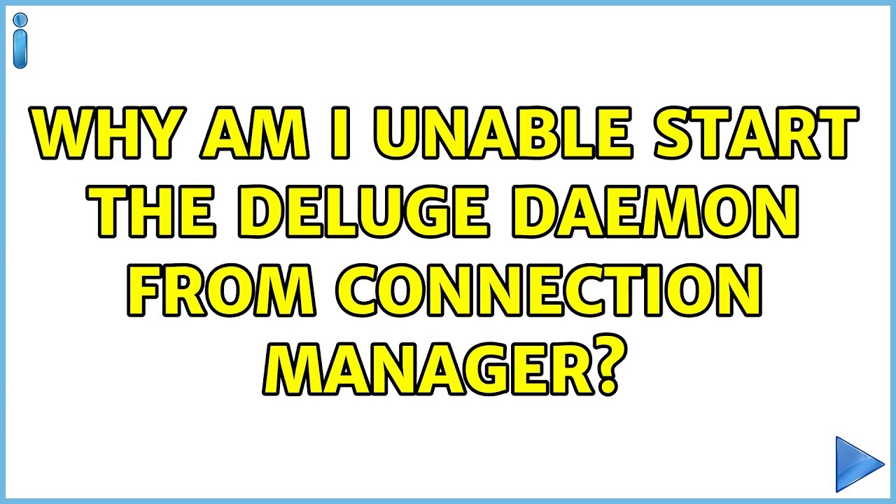 Ubuntu: Why am I unable start the Deluge daemon from connection manager ...