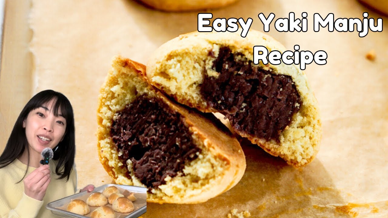 How to Make Yaki Manju (Baked Japanese Pastry with Red Bean Filling ...