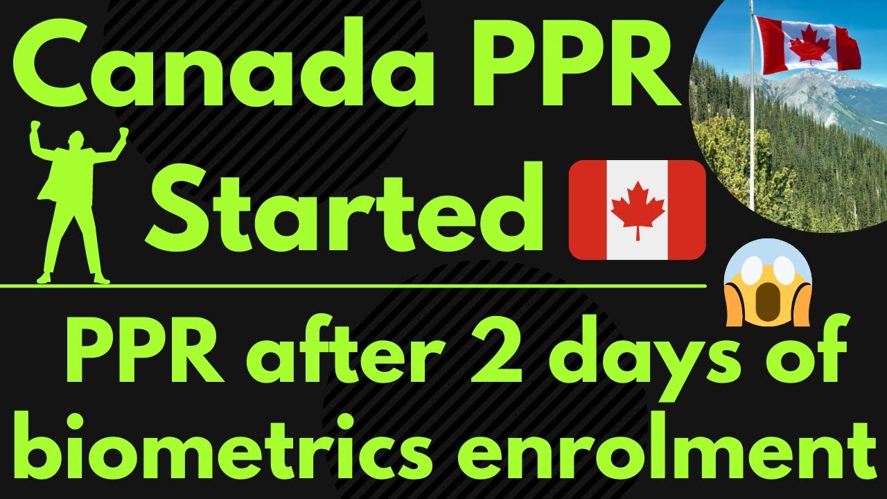 23/24 June PPR Timelines | PPR after two days of biometrics enrolment ...