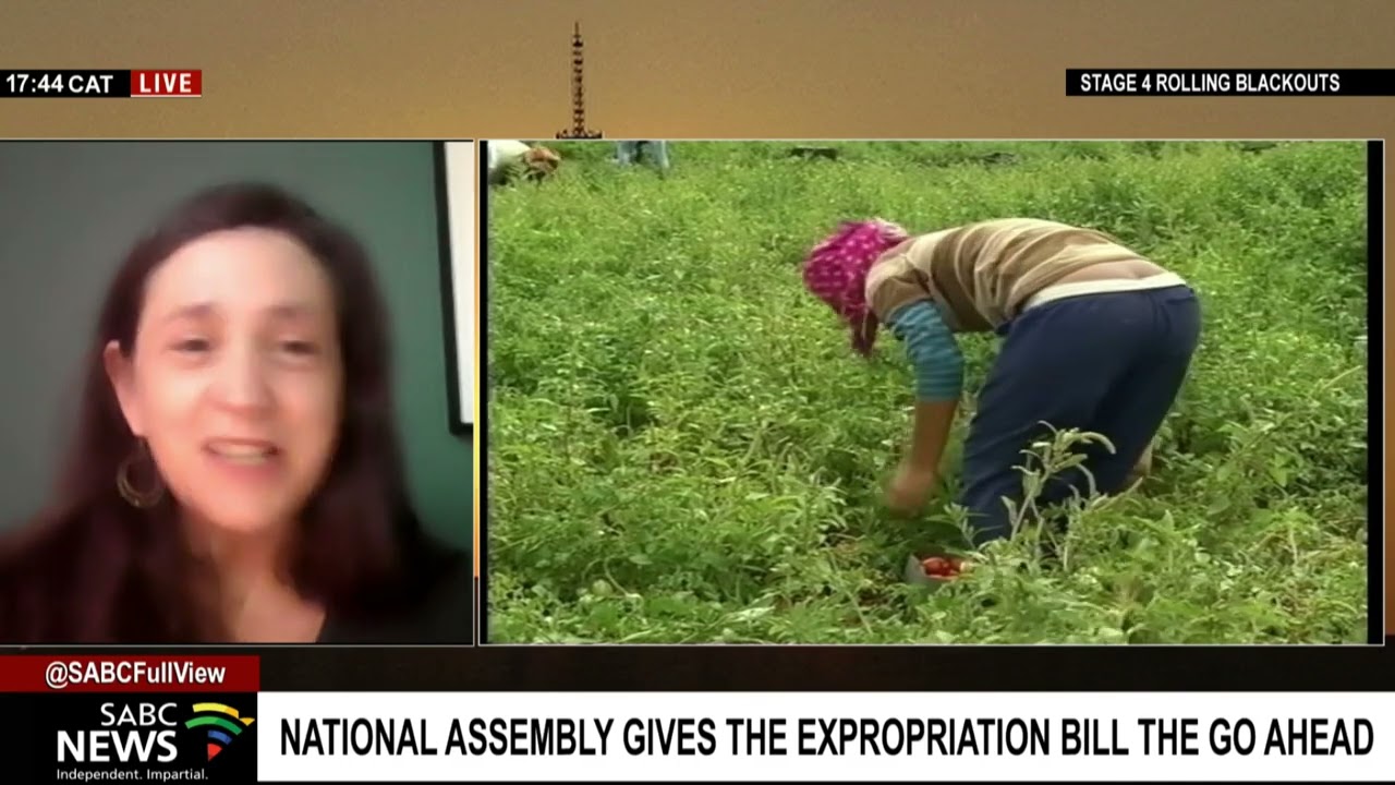 Parliament passes expropriation bill: Prof Ruth Hall - YouTube