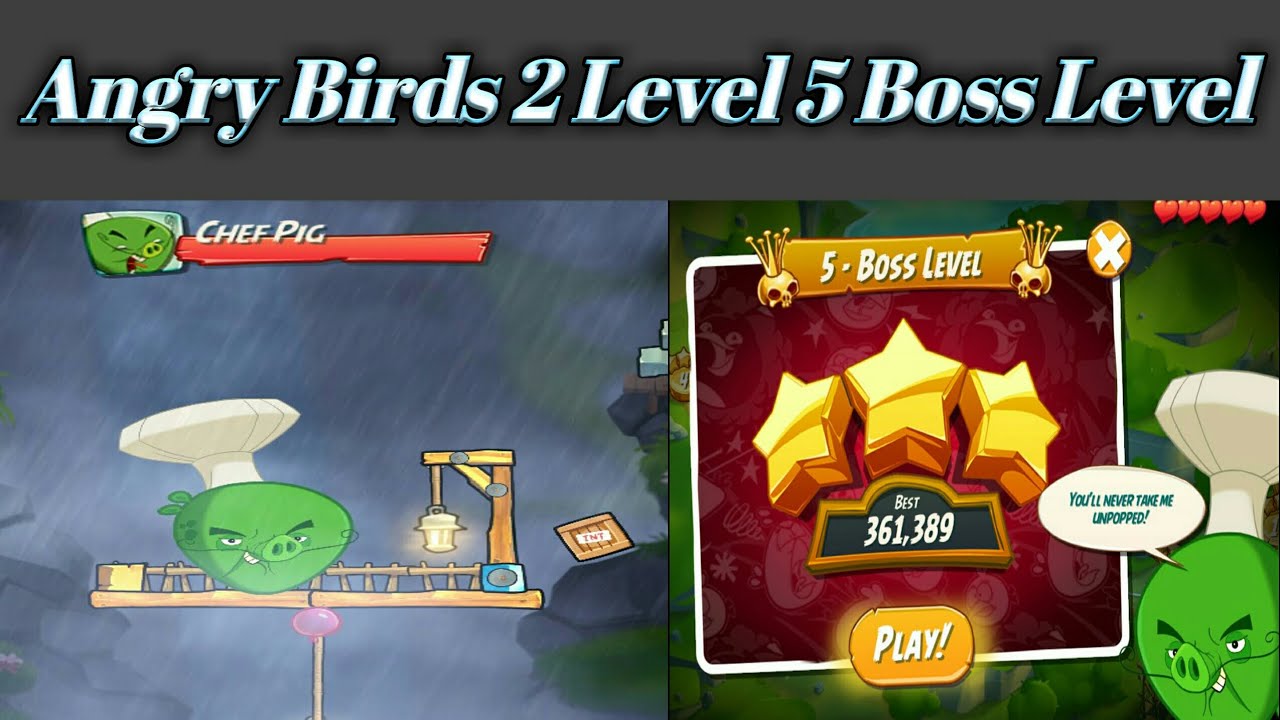 Angry Birds || Level 5 Boss Level || - YouTube