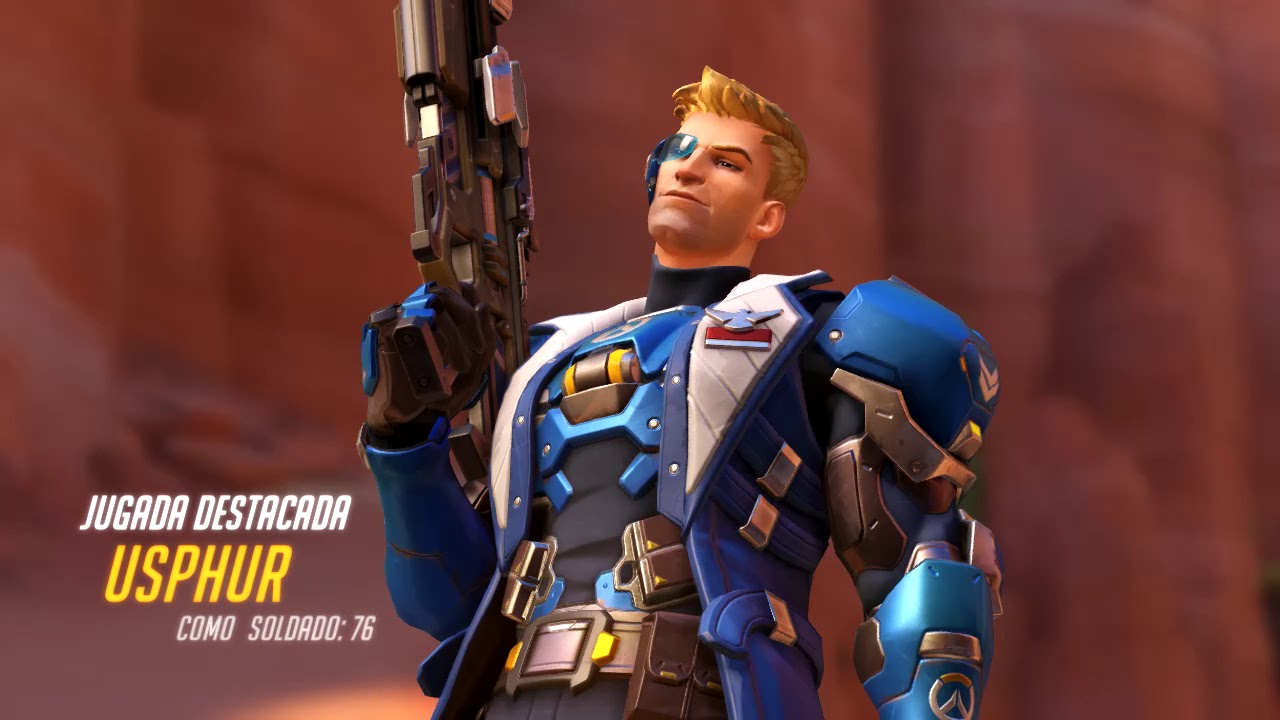 OVERWATCH - PotG Soldier: 76 - 2 SOLDIER ULT COMBO - YouTube
