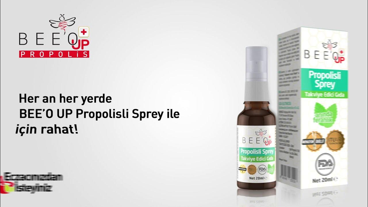 BEE'O UP - Propolisli Boğaz Spreyi - YouTube