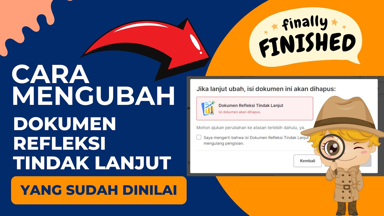 Tutorial Singkat Cara Mengubah Dokumen Refleksi Tindak Lanjut yang Telah Dinilai Kepala Sekolah ...