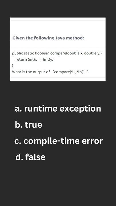 JAVA MCQ | JAVA Coding Question | #java #coding #codingshortvideo #mcq #mcqsseries #mcqs # ...