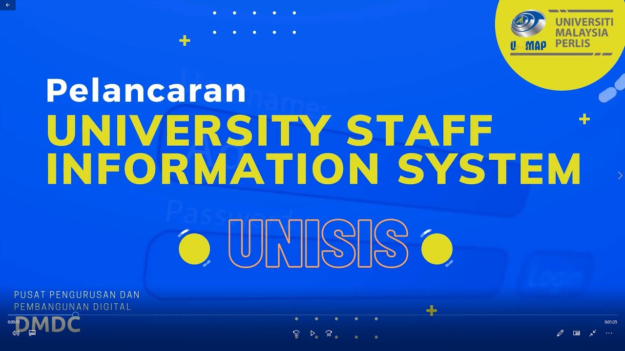 Montaj Pelancaran Sistem UniSIS ( Staff Information System ), UniMAP ...