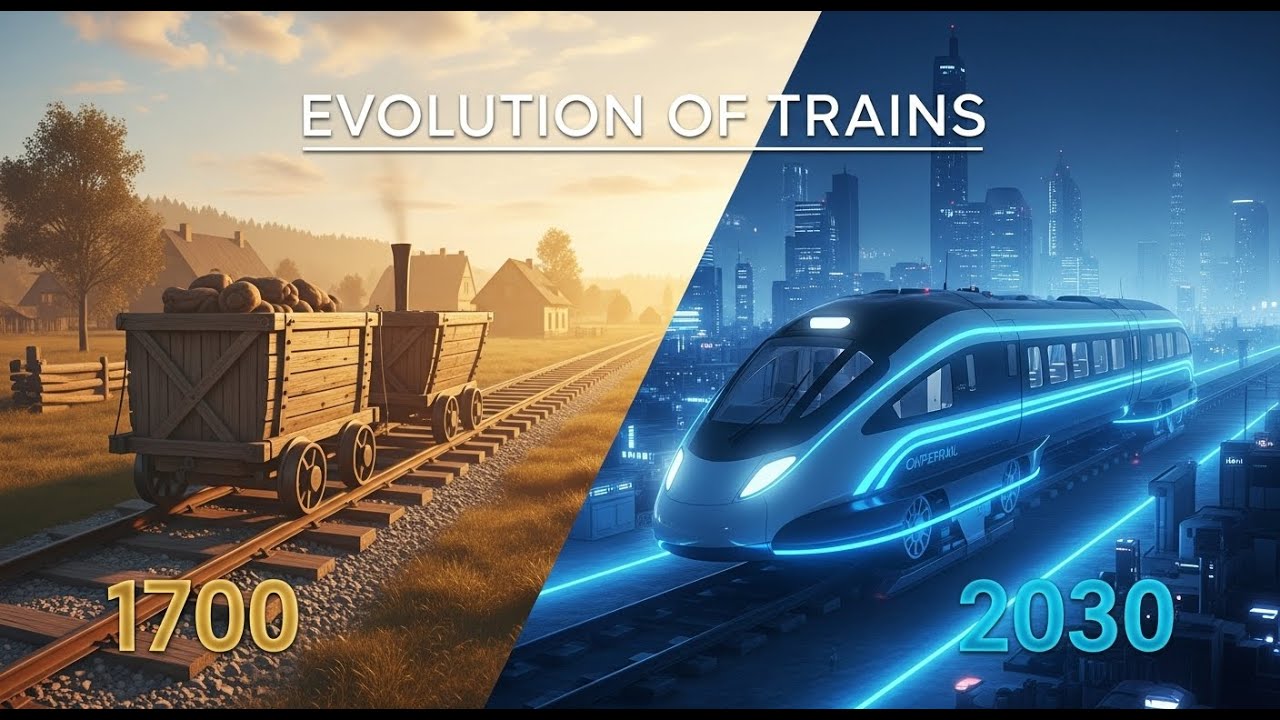 Evolution of Trains (1700-2030): From Wooden Rails to HyperRail - YouTube