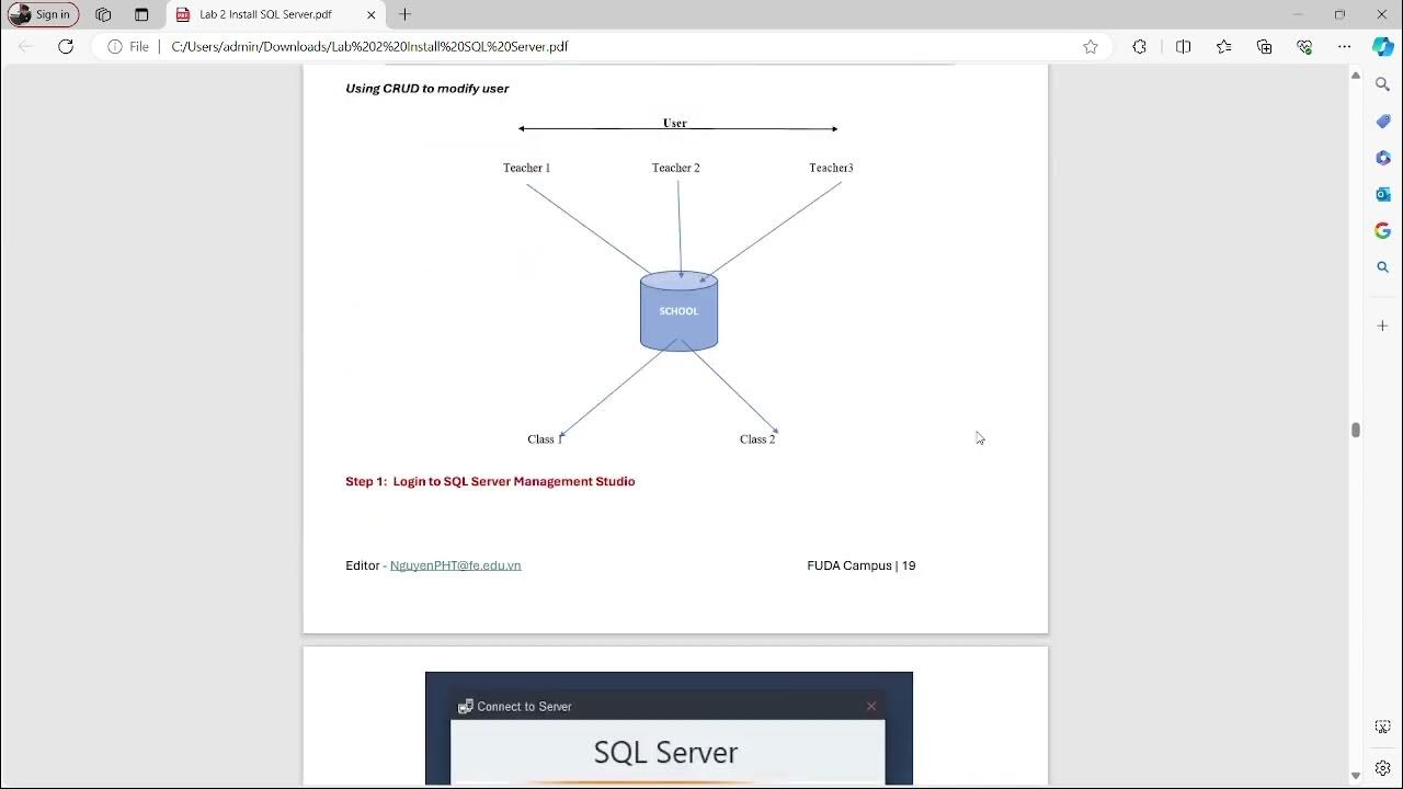 Lab 1 SQLserver p2 - YouTube