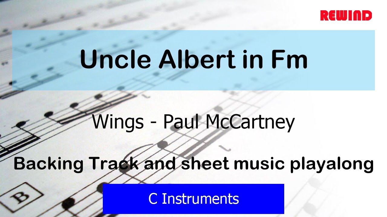 Paul McCartney Uncle Albert in Fm Flute Violin Backing Track and Sheet ...