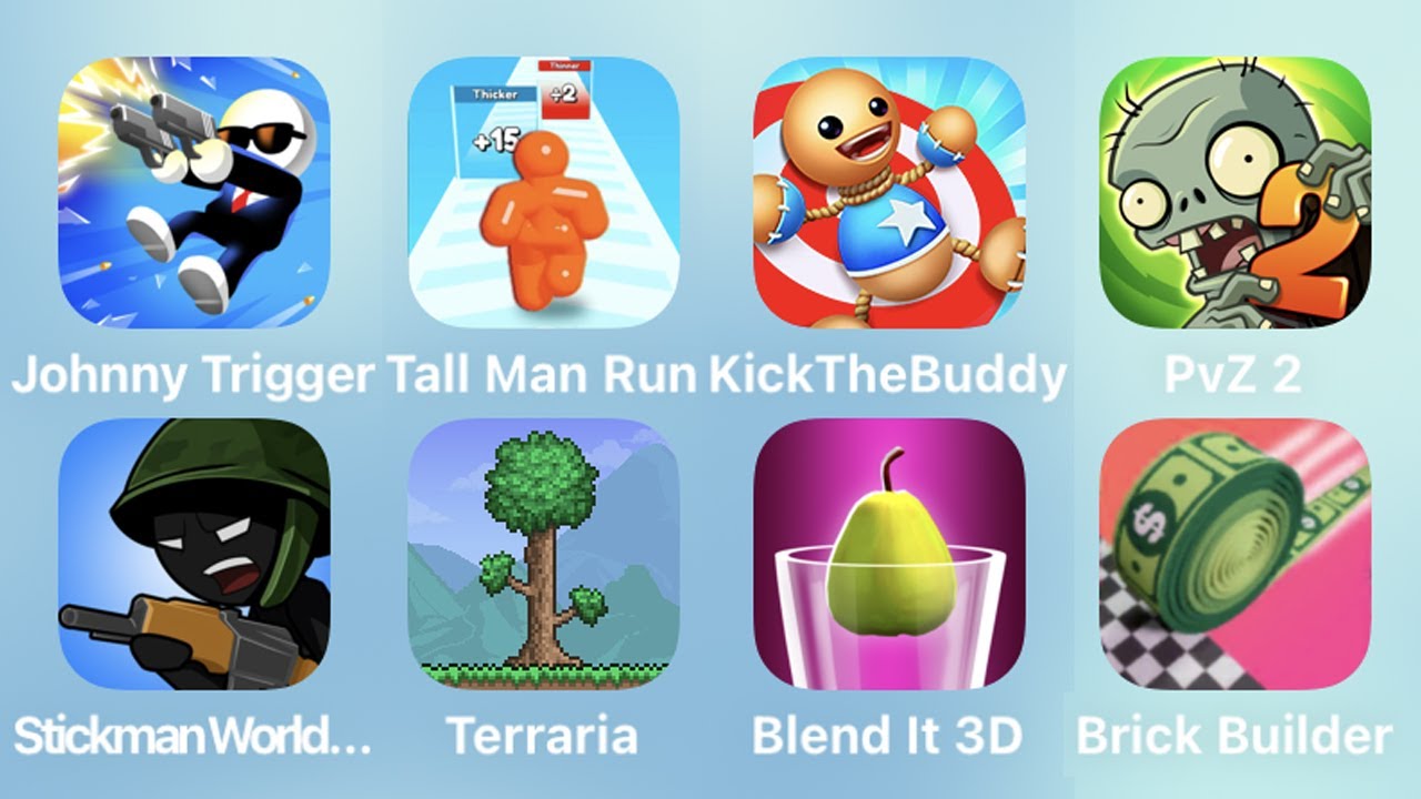 Johnny Trigger, Tall Man Run, Kick The Buddy and More Moble Android/iOS ...