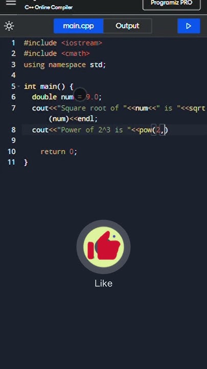 Math Function In C Coding Codingforbegginers Codingtechnique Programming Reels Cpp
