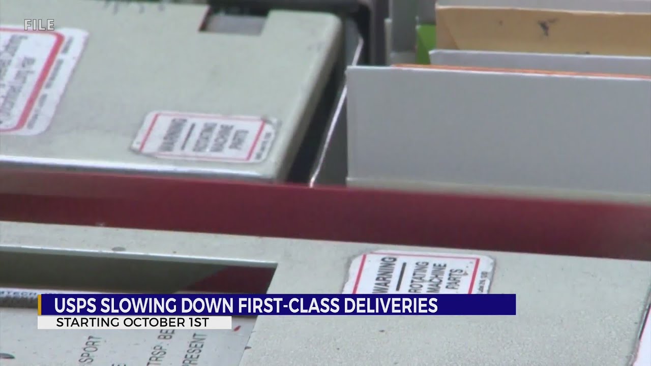 US Postal Service to slow some mail deliveries in October - YouTube